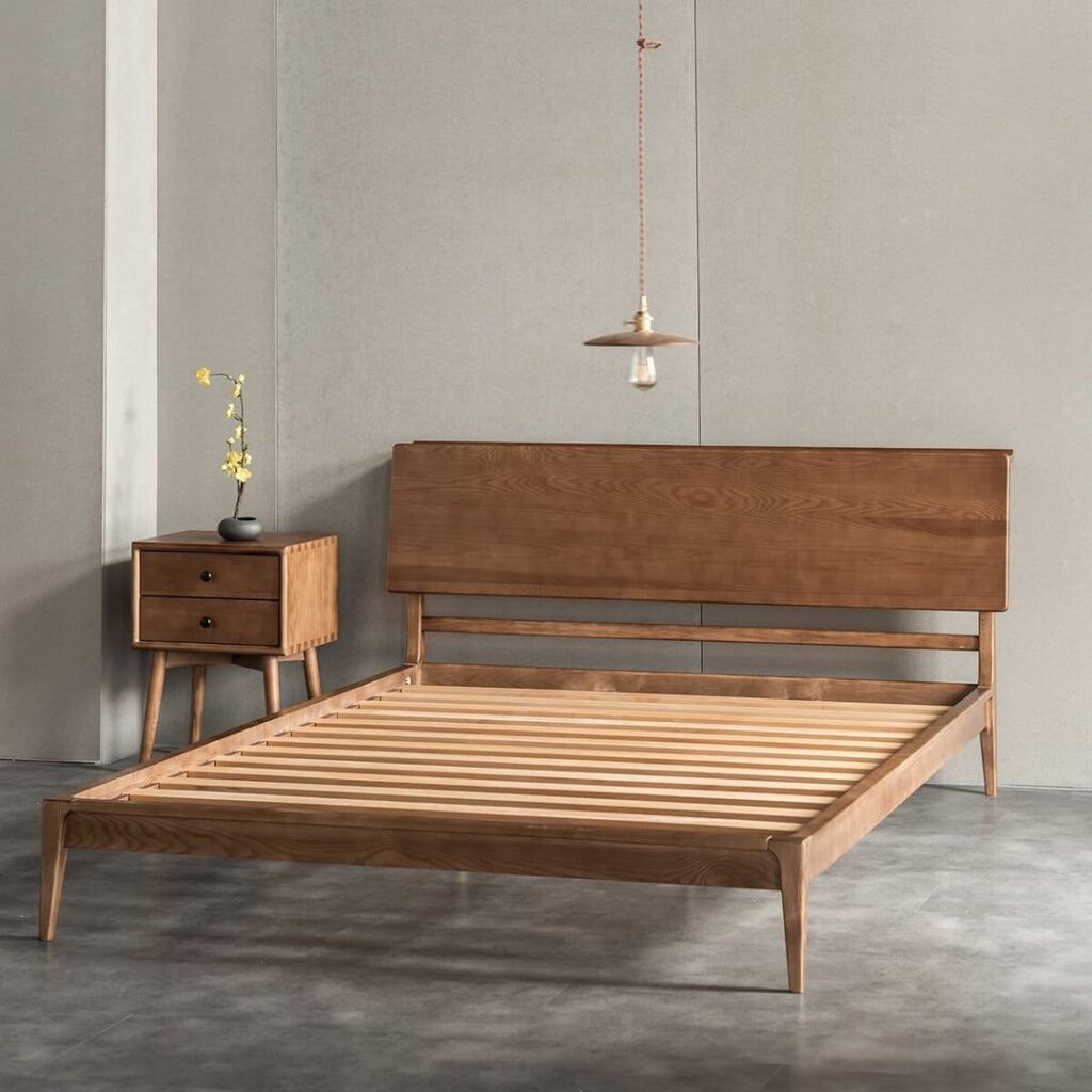 Live Edge Bed with Sturdy Modern Base - Lifestyle Products